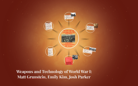 WEAPONS AND TECHNOLOGY OF WORLD WAR I by Emily KIm