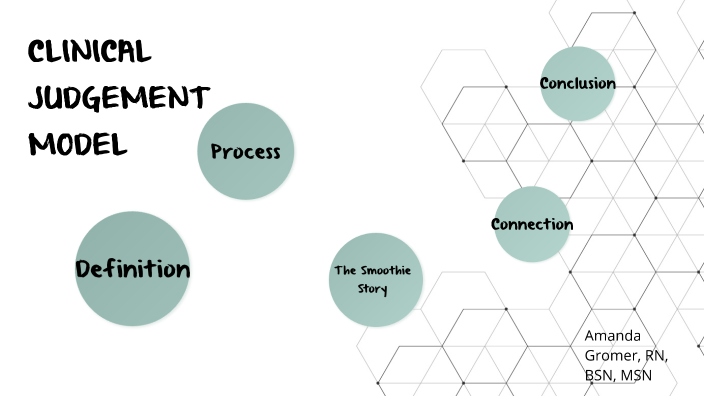 Clinical Judgement Model by amanda gromer