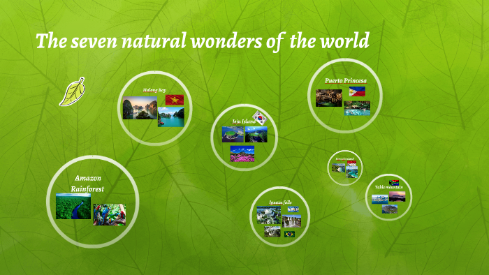 The seven natural wonders of the world by Anna Ghirardello on Prezi
