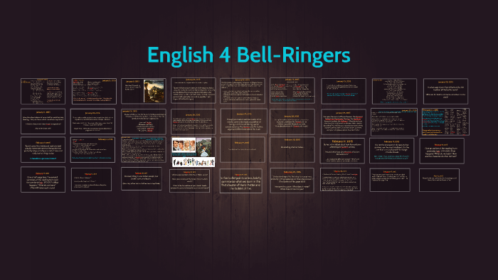 English 4 Bell-Ringers by Tiffany Ferch on Prezi