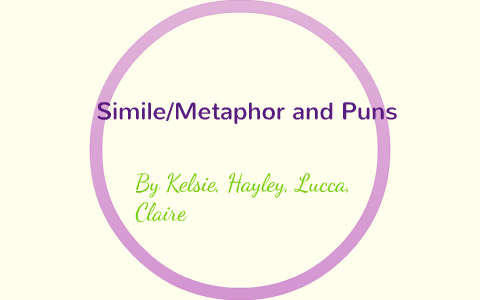 Simile/Metaphor and Puns by Claire aan de Stegge on Prezi