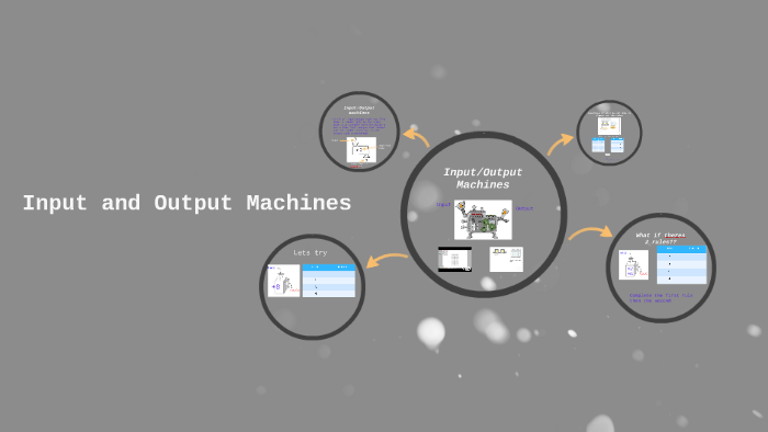 Input and Output Machines by Jordan Lawson on Prezi