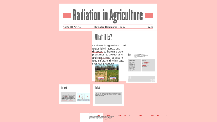 Radiation in Agriculture by Maggie Saunders on Prezi