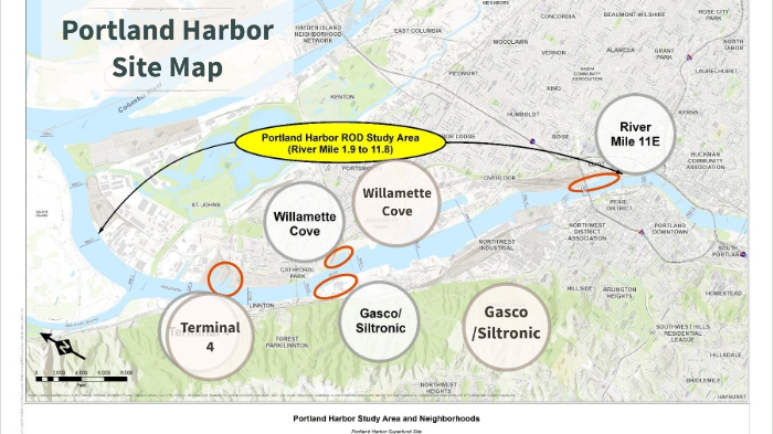 Portland Harbor Site Map by Annalise Ritter on Prezi