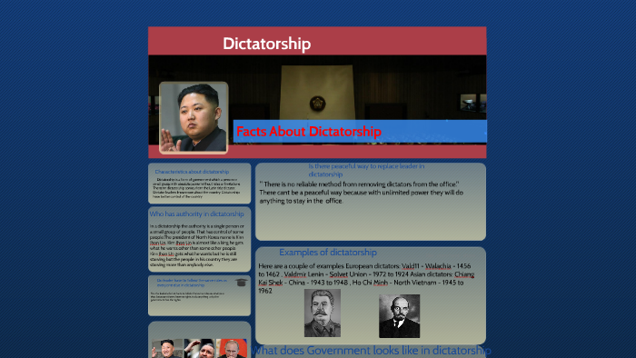 Dictatorship Examples