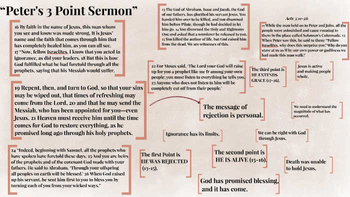 Peter's 3 Point Sermon by robert edwards on Prezi