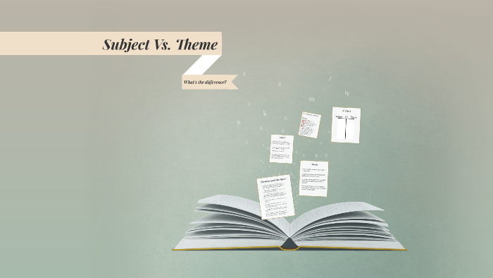 Subject Vs. Theme by Marlo Bagsik on Prezi