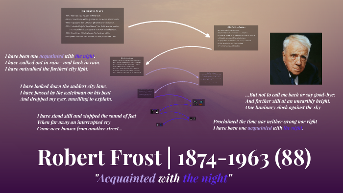 Acquainted with the Night - Robert Frost by Carlos Lewis-Miller on Prezi