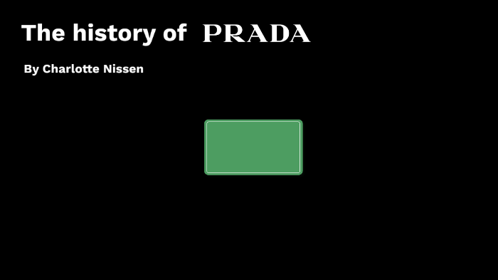 Timeline Prada by Charlotte Nissen on Prezi
