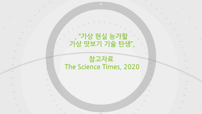 가상 현실 능가할 가상 맛보기 기술 탄생”, The Science Times, 2020 by 영우 kim on Prezi