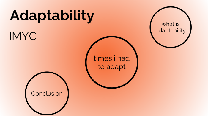 adaptability presentation by Marc cozy on Prezi