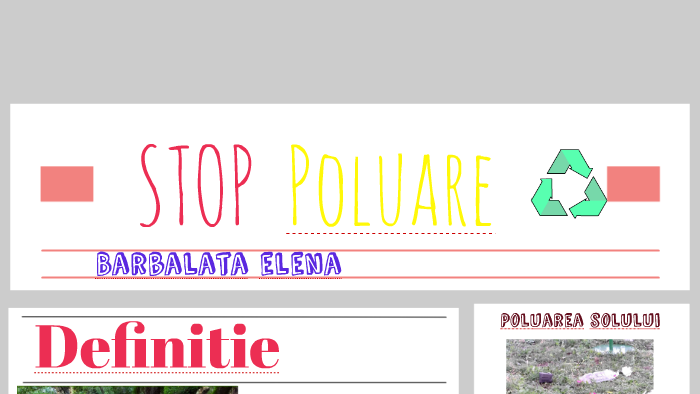 STOP Poluare by Geografie Gimnaziu on Prezi