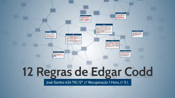 12 Regras de Edgar Codd by alexandre Santos on Prezi
