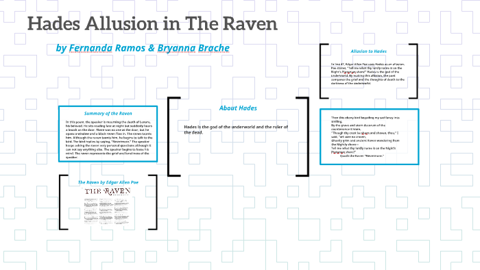 Hades Allusion in The Raven by Bryanna Brache on Prezi