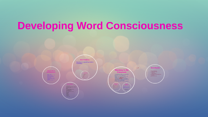 Developing Word Consciousness by Dawn Iven on Prezi