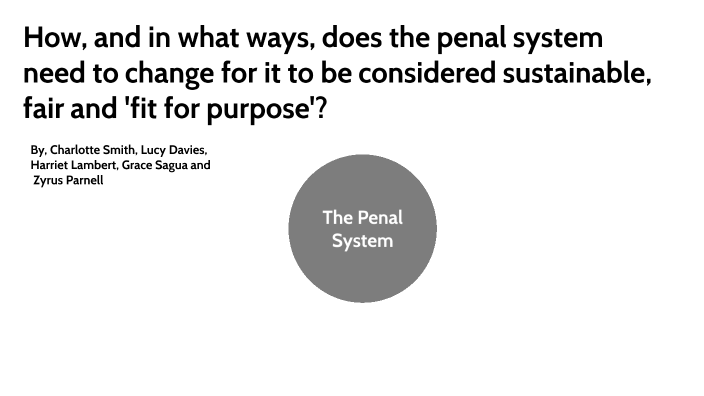 How, and in what ways, does the penal system need to change for it to ...