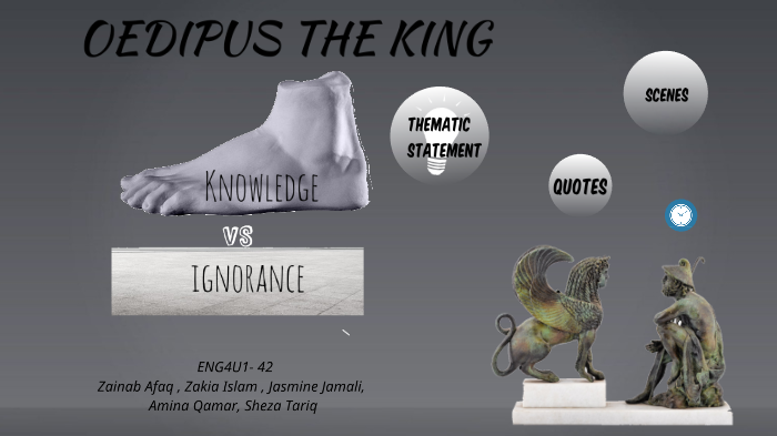 Oedipus Presentation : Knowledge vs Ignorance by amina qamar on Prezi