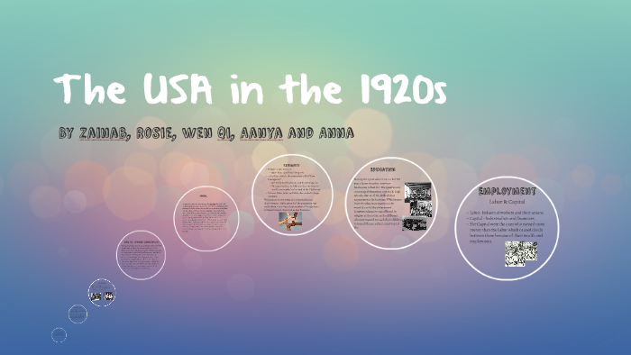 The USA in the 1920s by rosie quick on Prezi