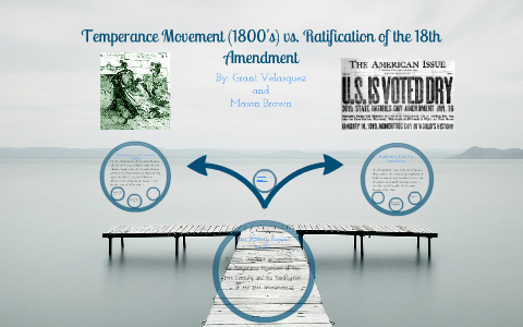 Repeated History: the Temperance Movement vs. Ratification of the 18th ...