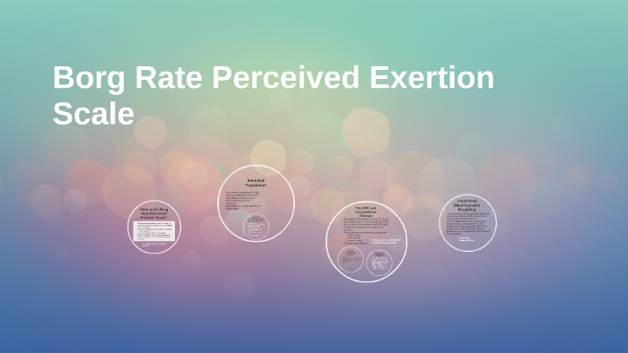 Borg Rate Perceived Exertion Scale by Alexis Landrum on Prezi