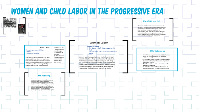 Women and Child Labor in the Progressive Era by D'Andre Montemayor on Prezi