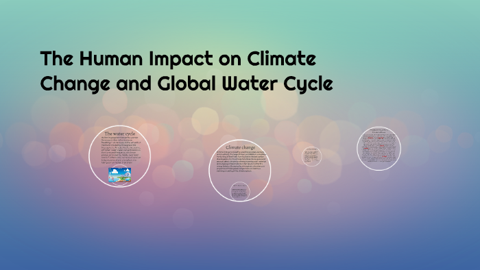The Human Impact on Climate Change and Global Water Cycle by riley metz ...