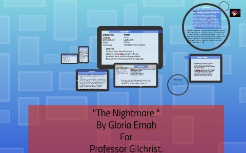 "The Nightmare" By William Saidi by gloria emah on Prezi