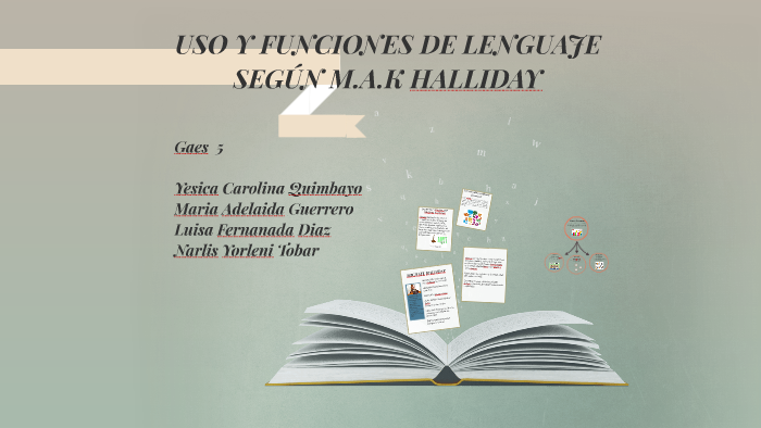 Uso y funciones del lenguaje según M. A. K. Halliday by gaes52016 ...