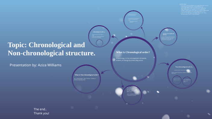 Chronological vs non- chronological order by Aziza williams on Prezi