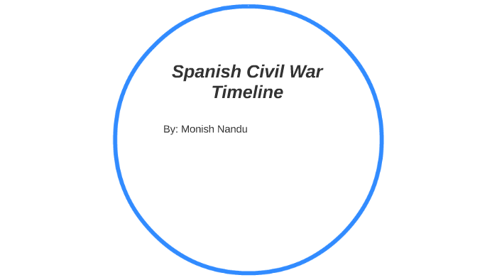 Spanish Civil War Timeline by Monish Nandu on Prezi