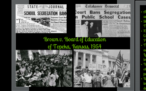 Brown v. Board of Education of Topeka, Kansas, 1954 by Rodney Lemon on ...