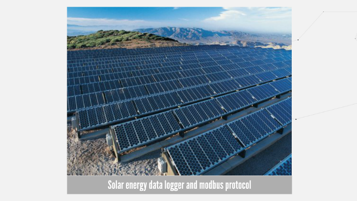 Solar energy data logger and Modbus protocol' by Matthew Paluchowski on ...