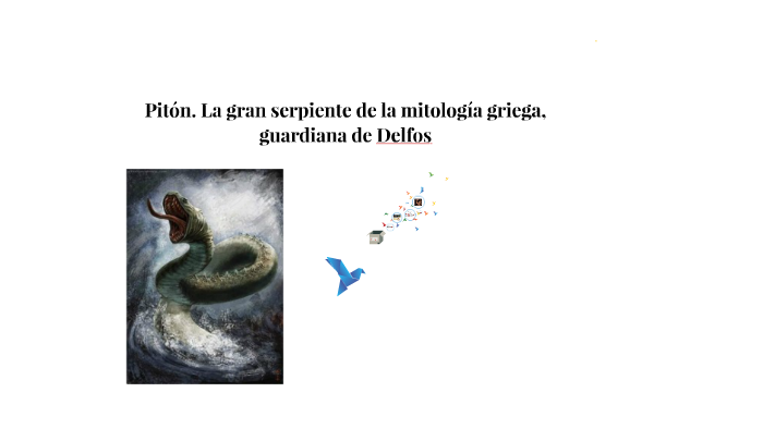 Pitón. La gran serpiente de la mitología griega, guardiana d by Jhoner ...