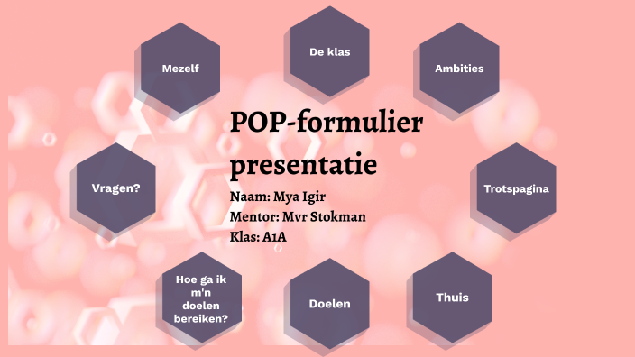 POP-formulier presentatie by Mya Igir on Prezi