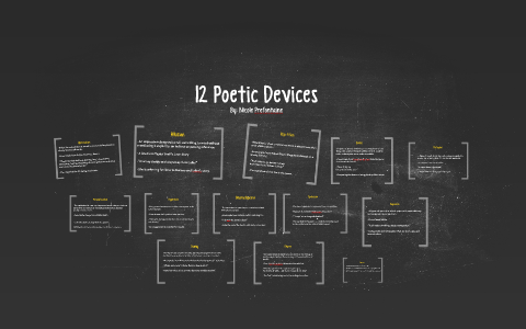 12 Poetic Devices by Nicole Prefontaine on Prezi