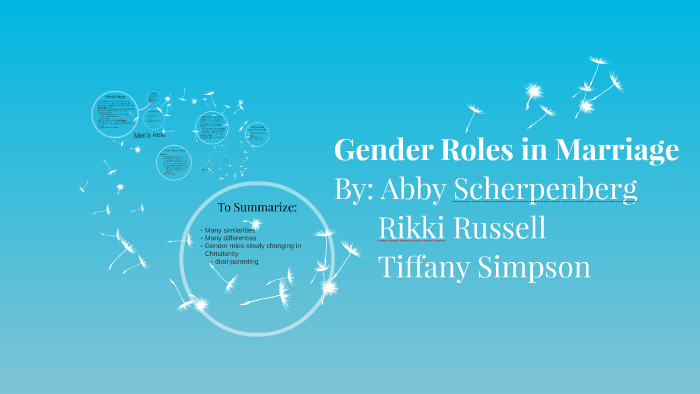 Gender Roles in Marriage by Abby Scherpenberg on Prezi