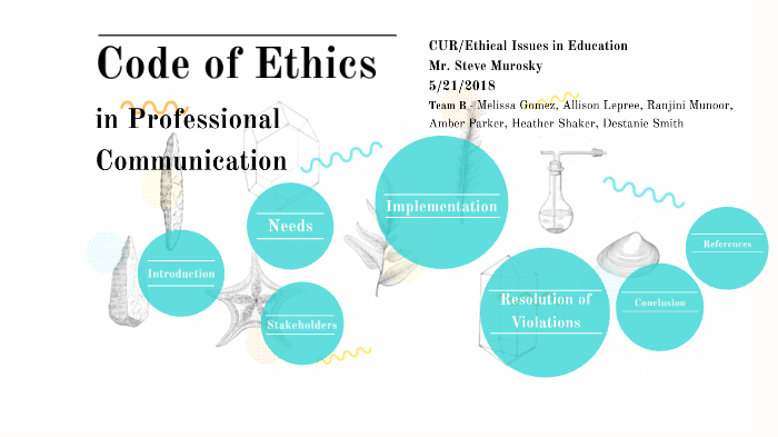Code of Ethics in Professional Communication by Ranjini Munoor on Prezi