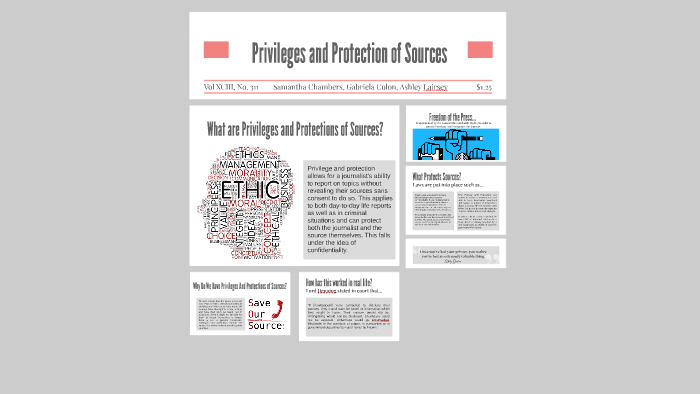 Privileges and Protection of Sources by Samantha Chambers on Prezi
