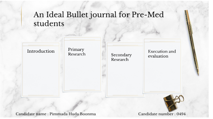 An Ideal Bullet journal for Pre-Medical students. by pimmada boonma on ...