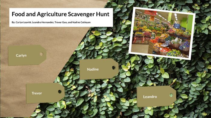 APES Food and Agriculture Scavenger Hunt by NADINE CETINYAN on Prezi