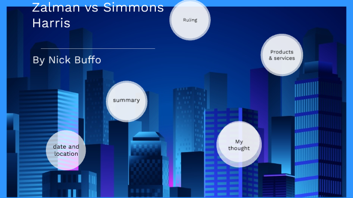Zalman vs Simmons Harris by Nicholas Buffo on Prezi