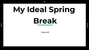 My Ideal Spring Break by inori on Prezi Design