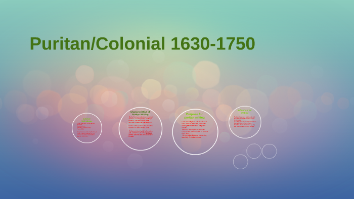 Puritan/Colonial 1630-1750 by keleen brown on Prezi
