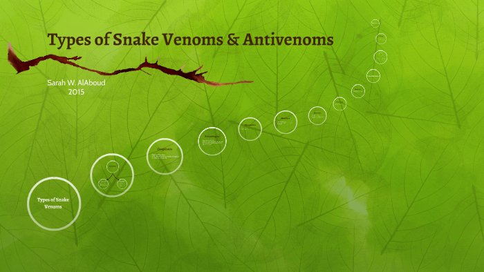 Types of Snake Venoms & Antivenoms by Sarah W. A. on Prezi