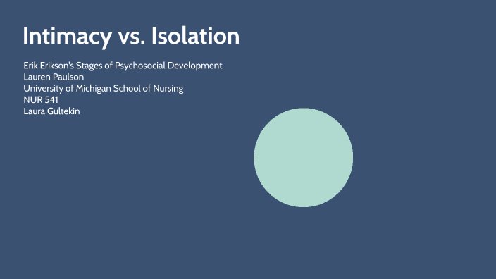Intimacy vs. Isolation by Lauren Paulson on Prezi