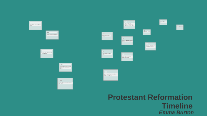 Protestant Reformation Timeline by Emma Burton on Prezi