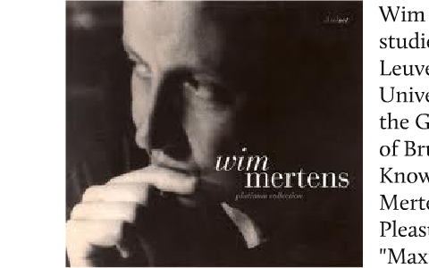 Wim Mertens - "Struggle For Pleasure" by Samuel La