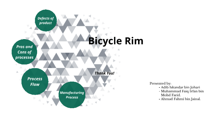 Manufacturing Process of Bicycle Rim by adib johari on Prezi