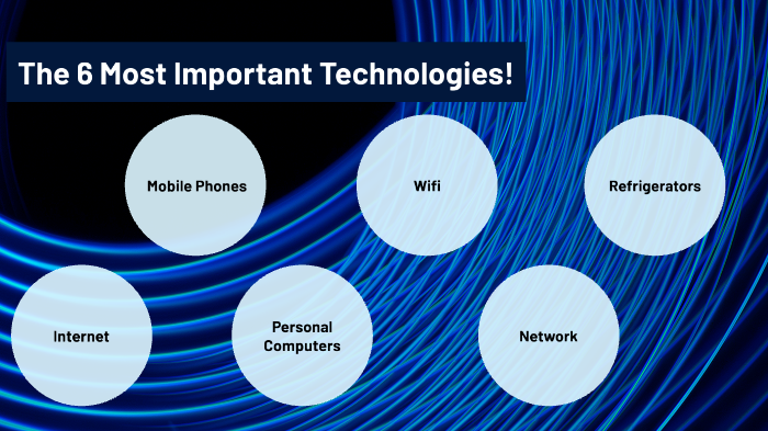 5 Most Important Technologies! by Sarah Adams