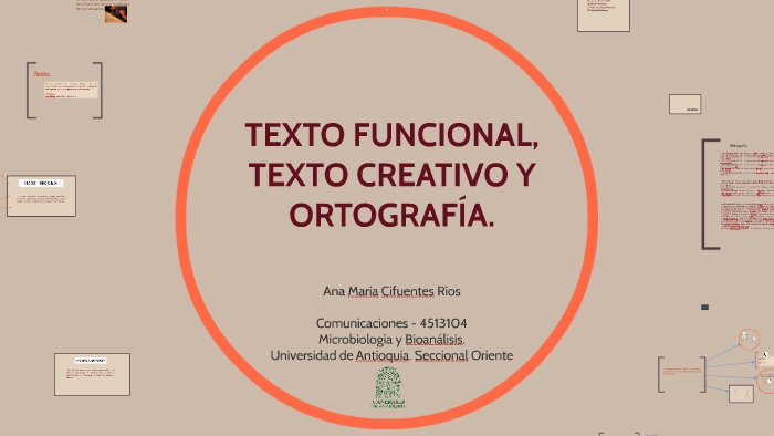 TEXTO FUNCIONAL, TEXTO CREATIVO Y ORTOGRAFÍA by Ana María Cifuentes ...